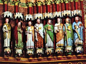 Stories in Central Door of Amiens Cathedral France - i Share