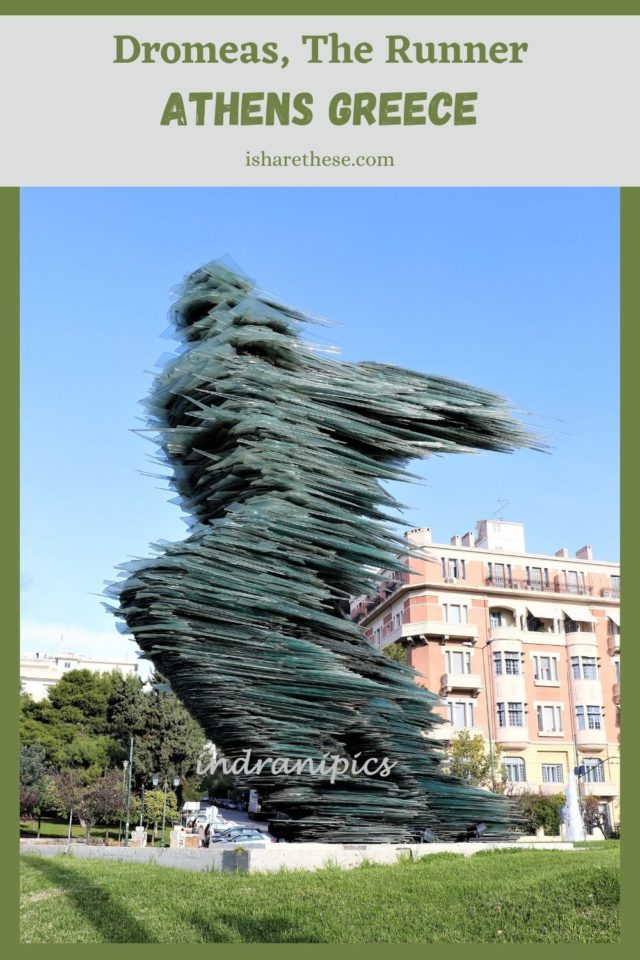 Dromeas - The Runner, a Modern Sculpture in Athens Greece - i Share