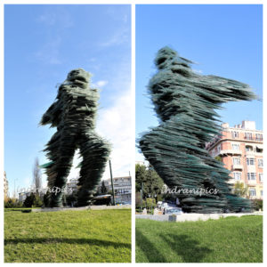 Dromeas - The Runner, a Modern Sculpture in Athens Greece - i Share